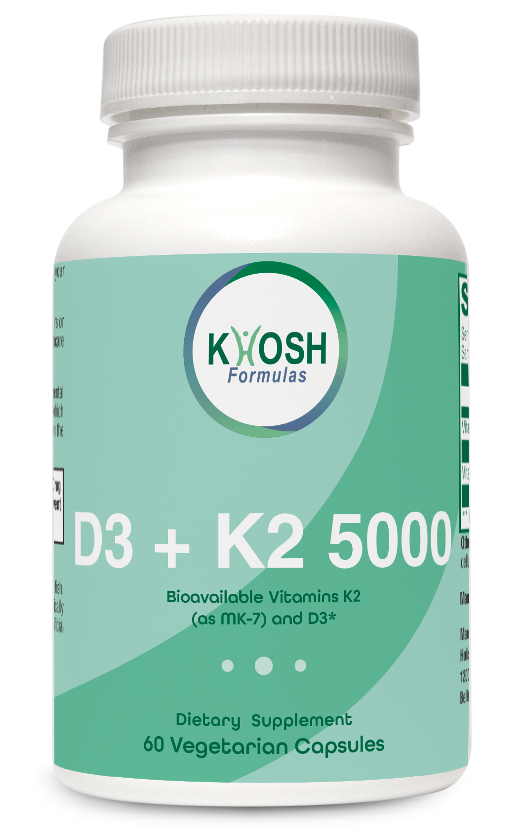 KHOSH, D3 + K2 5000 (60 caps) – Holistique Medicine